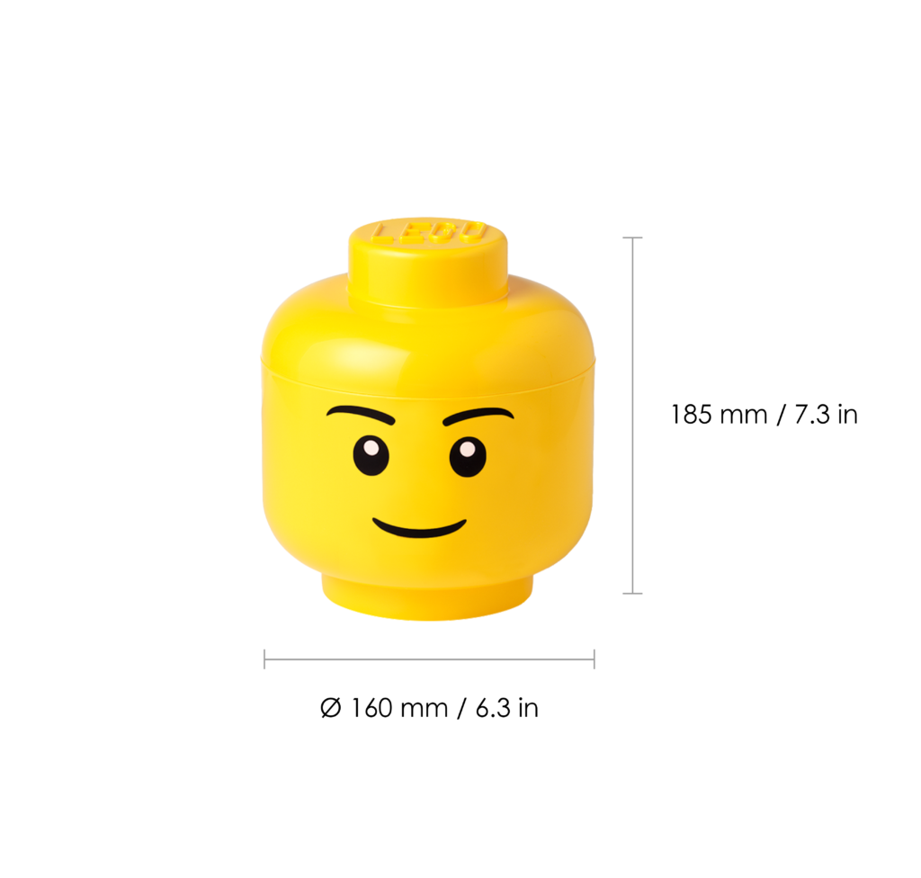 LEGO® Storage Head Collection Boy - Nordic Houseware Group