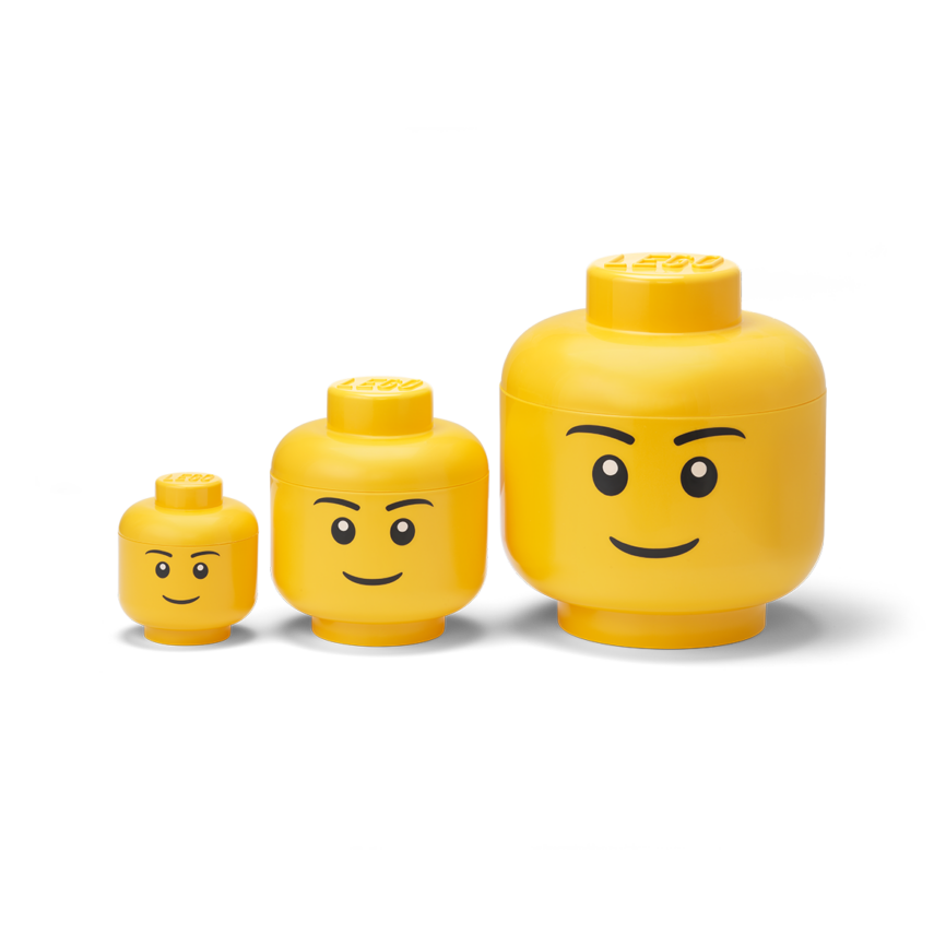 LEGO® Storage Head Collection Boy - Nordic Houseware Group